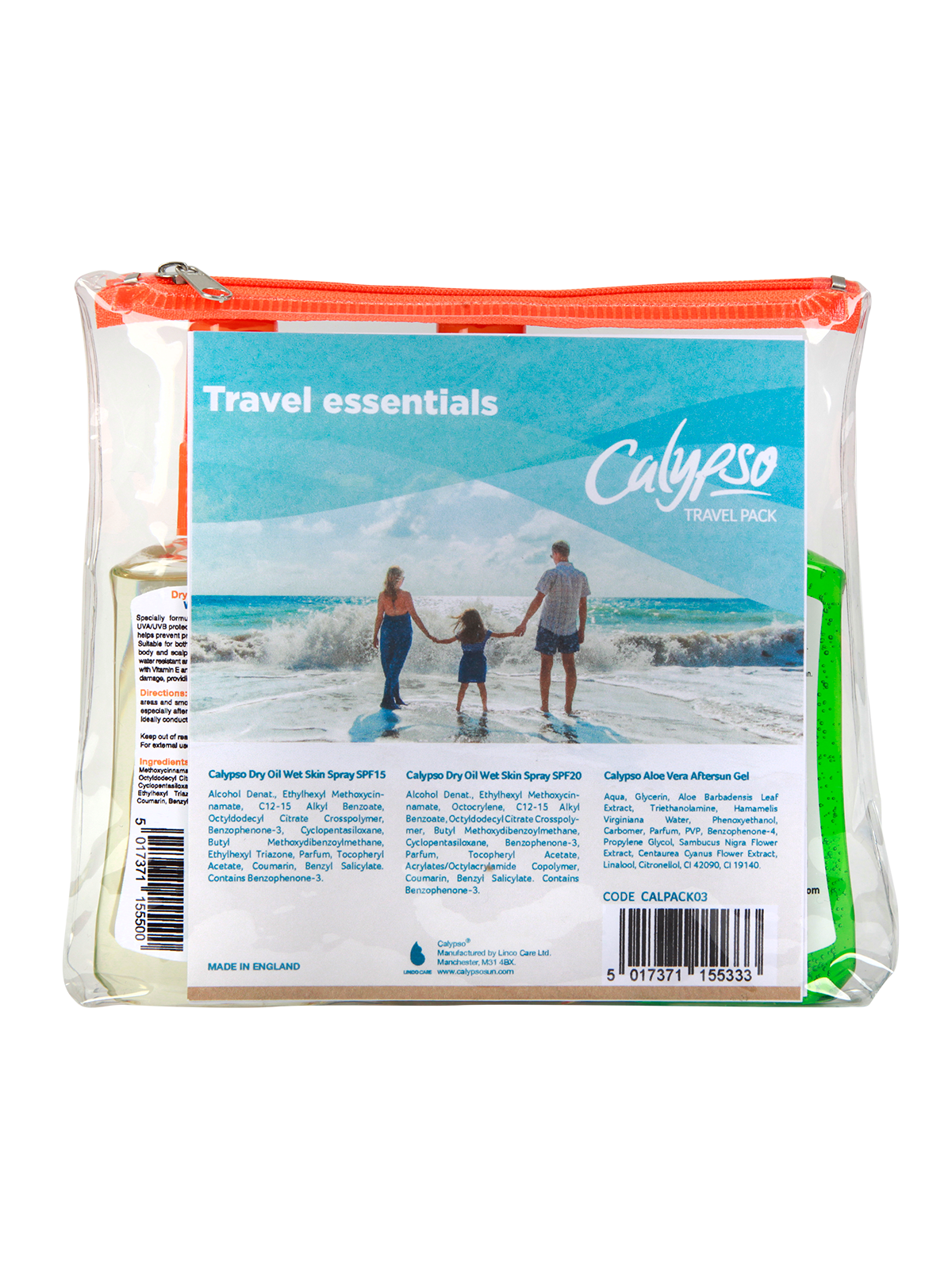 Calypso - Travel Pack with Dry Oils - Dry Oil SPF 15 & 20, After Sun ...